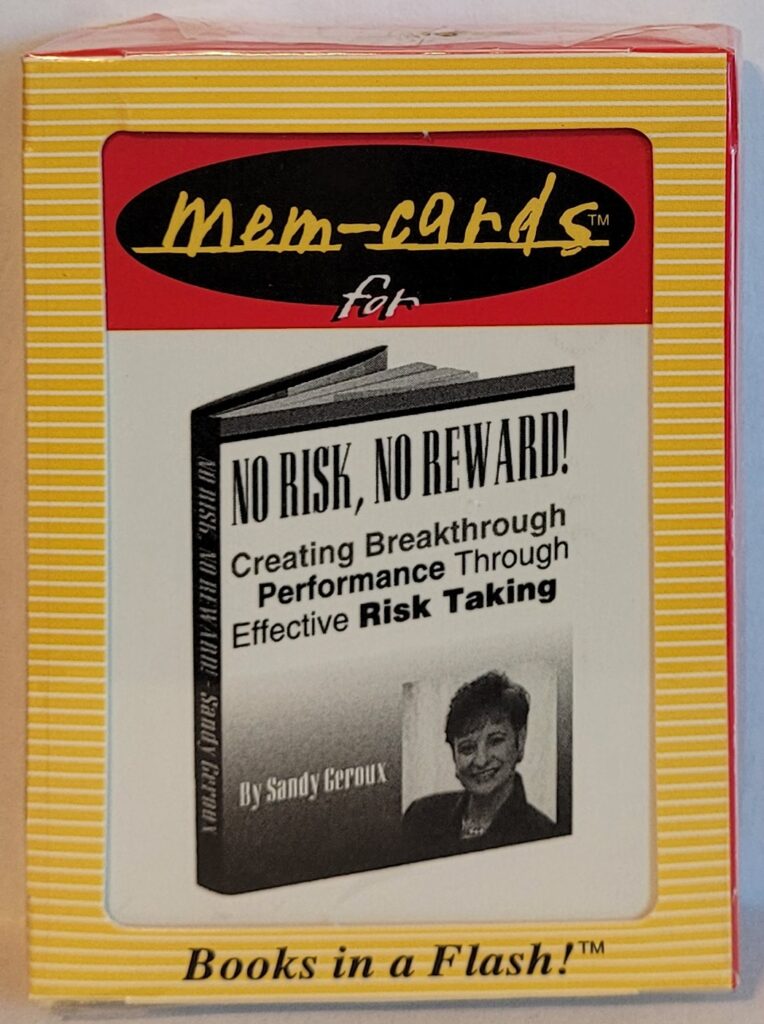 No Risk, No Reward Mem-Cards - Motivational leadership speaker author ...